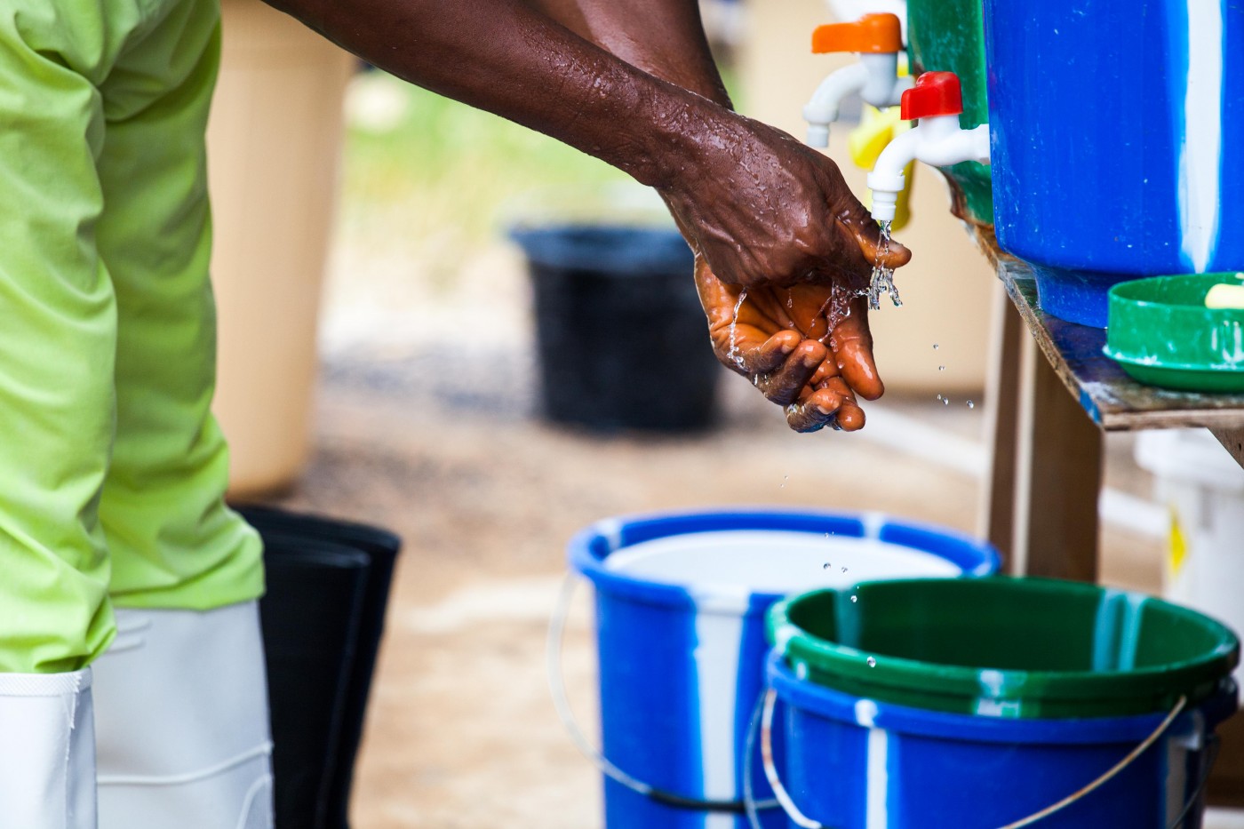 West African Nurse Washing Hands | Concordia