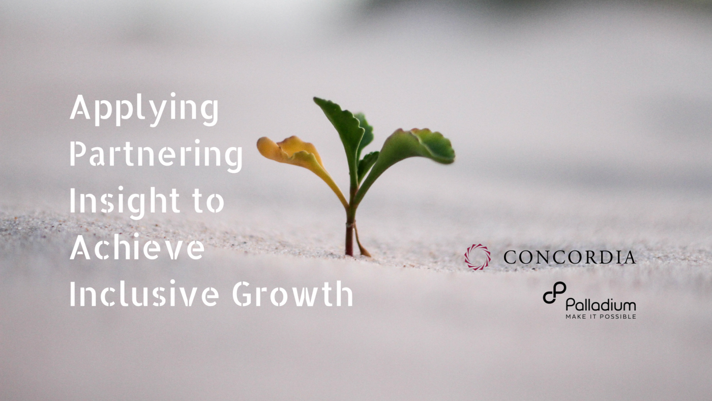 Applying Partnering Insight to Achieve Inclusive Growth | Concordia